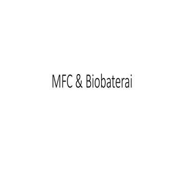 Analisis pada MFC dan Biobaterai.pptx