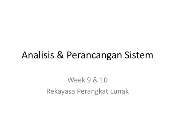 Tugas Akhir Perancangan Sistem Informasi Terstruktur | PPT