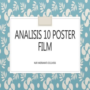 Analisis poster | PPTX