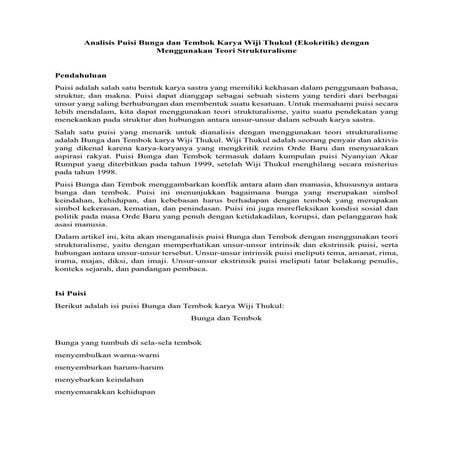 Analisis Puisi Bunga dan Tembok Karya Wiji Thukul.pdf