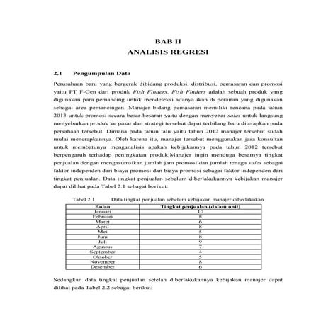 Analisis regresi dan korelasi | PDF