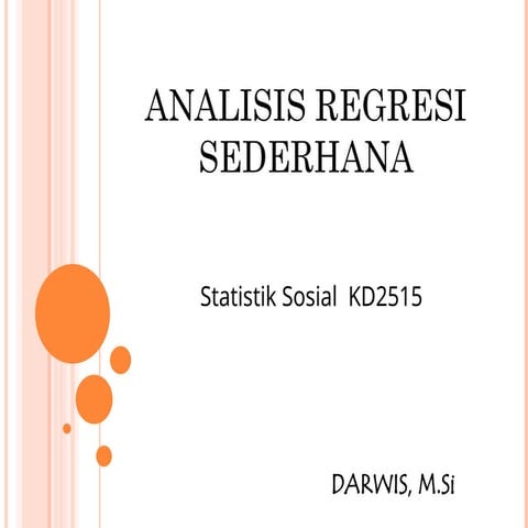 Analisis Regresi Sederhana Teknik Industri.ppt