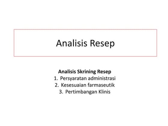 FARMASETIKA – PEMBAHASAN SOAL RESEP det, iter, did, det orig | PDF