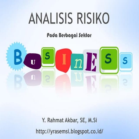 Analisis risiko kualitatif | PDF