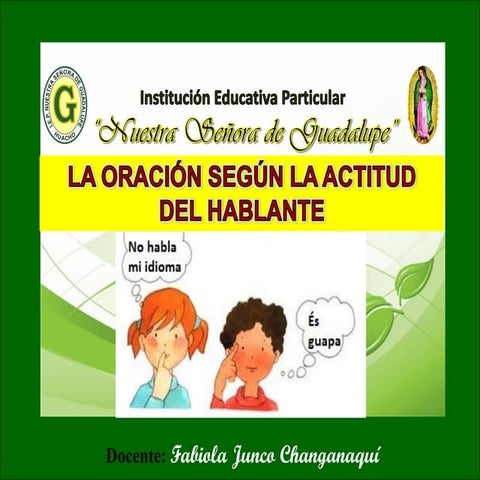 La frase y la oración | PPTX