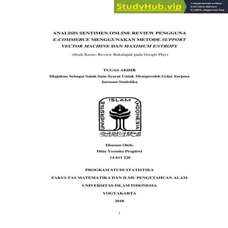 ANALISIS SENTIMEN ONLINE REVIEW PENGGUNA | PDF