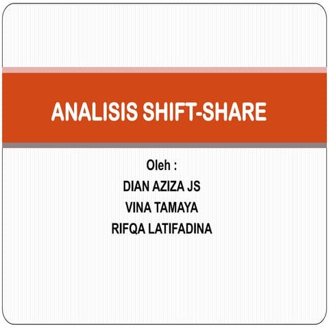 Analisis shift share epp | PPTX