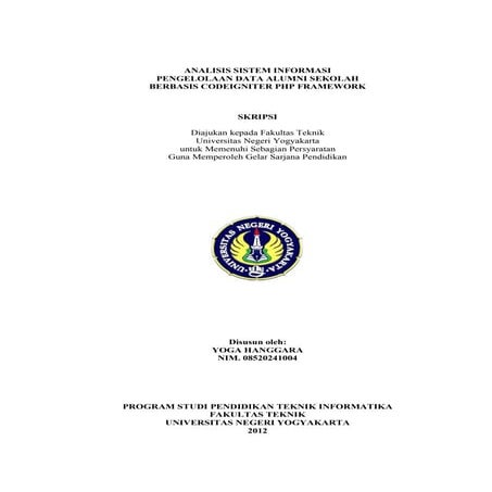 Analisis Sistem Informasi Pengelolaan Data Alumni Sekolah Berbasis ...