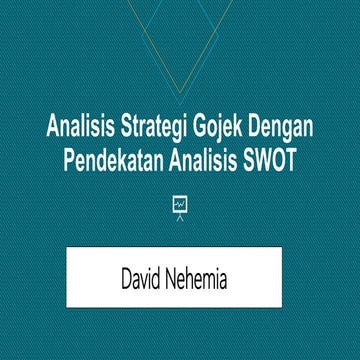 Analisis strategi gojek dengan pendekatan analisis swot | PPT