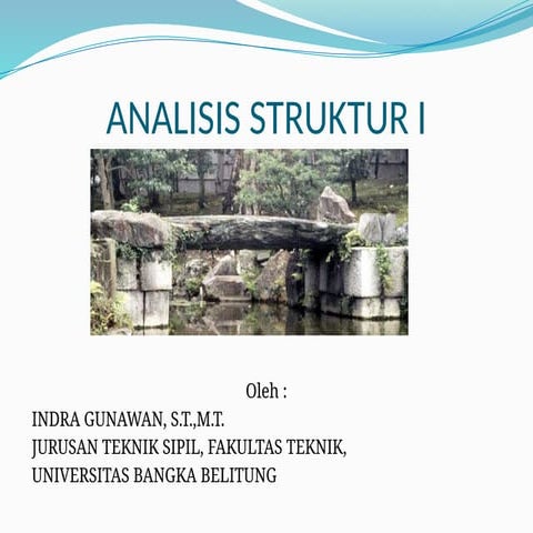 ANALISIS STRUKTUR I,1.pptxfgvbhnjfghjkfgyhjiko | PPTX