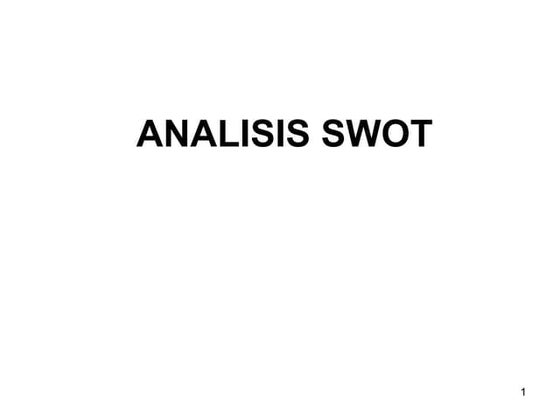 Analisis swot | PPTX