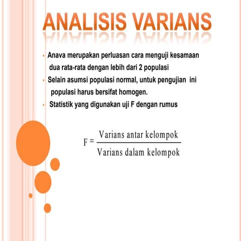 Analisis varians | PPTX