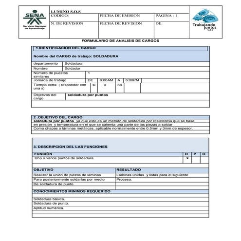Sf001 formato de uso multiple llenable | PDF