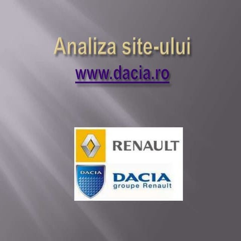 Dacia Analiza | PPTX