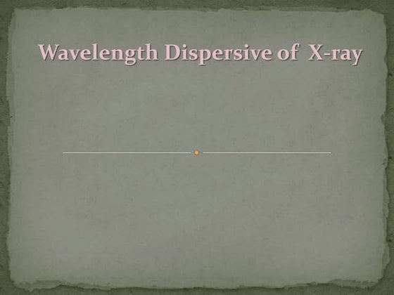 ( EDAX)energy Dispersive xray spectroscopy | PDF