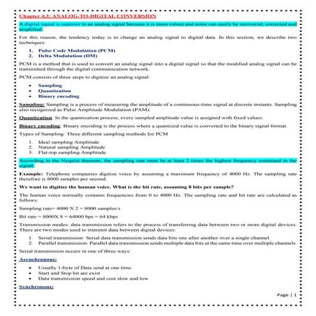 Analog To Digital Conversion Pdf