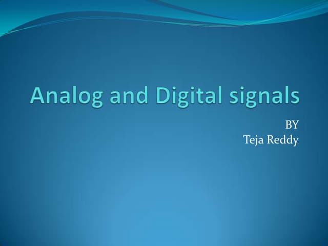 Digital to analog conversion | PPT