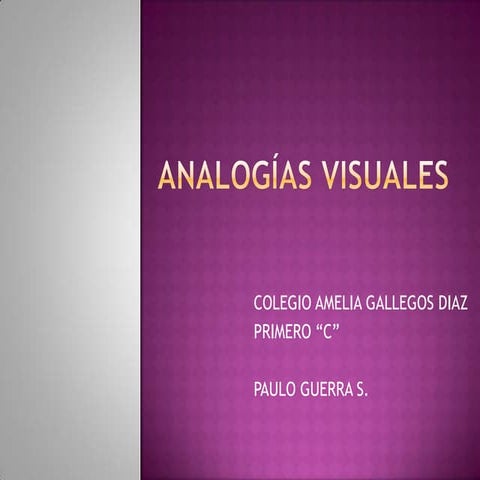 Analogías visuales | PPTX