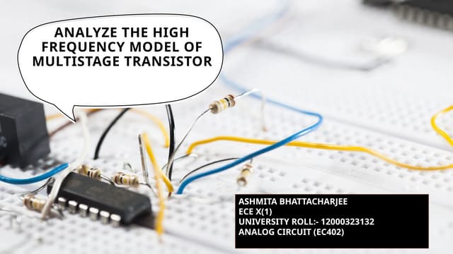 Coupling of Amplifiers- Direct coupled amplifier | PPTX