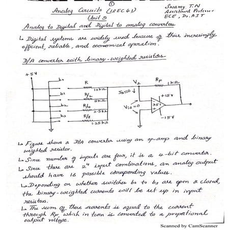 Analog circuits unit 5 | PDF