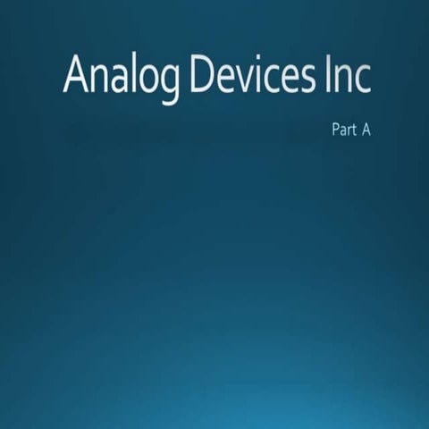Analog devices case | PPTX