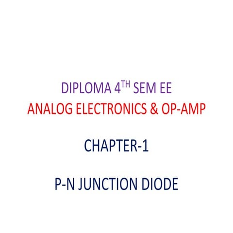 Pn junction diode class 12 investegatory project | PPT
