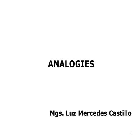 Analogies | PPT