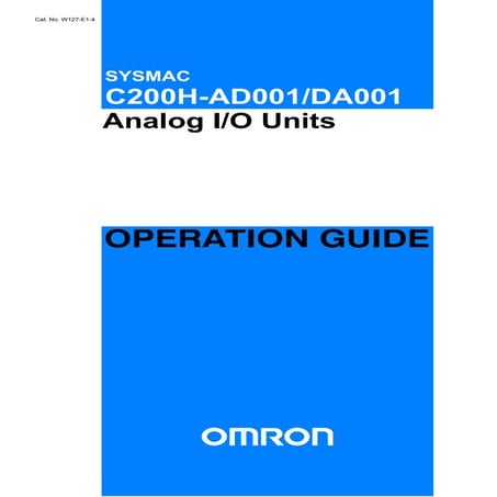 Analog module omron | PDF
