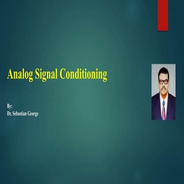 Analog signal conditioning | PPTX