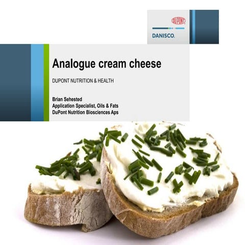 Analogue cream cheese | PDF
