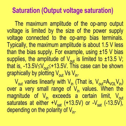 Analogue Electronics - Output Voltage Saturation .pdf