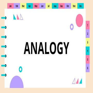 Analogy Powerpoint Presentation Grade Four | PPTX