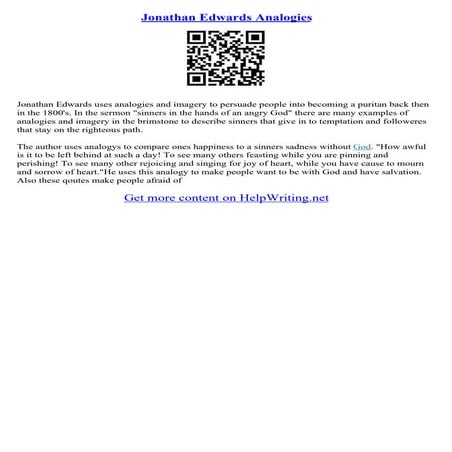 Analogy Essay Examples | PDF