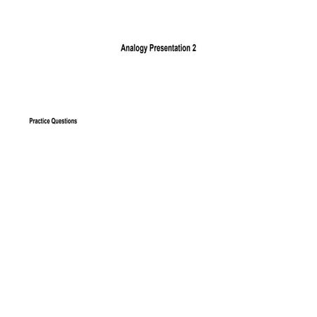 analogies test reasoning and pattern recognition | PDF