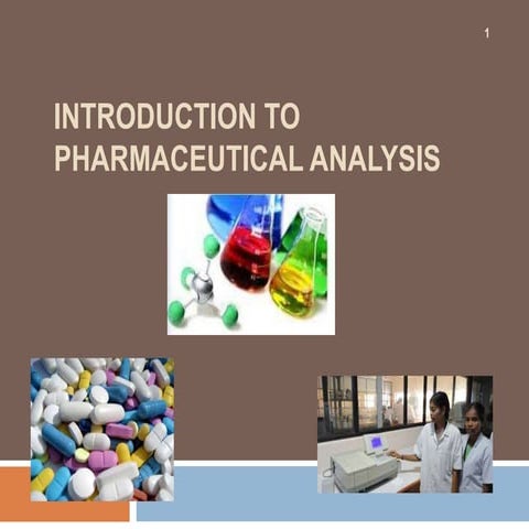 Introduction to Pharmaceutical analysis - I (HRB) | PDF