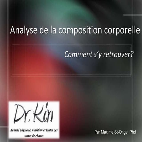 Analyse de la composition corporelle | PPTX