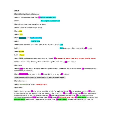 Analysed script 1 | PDF