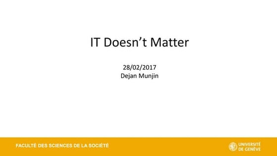 Does it matter show | PPSX | Business | Business and Finance