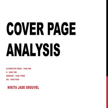 Analysis of Magazine Covers | PPT