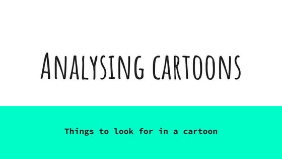 Cartoon Analysis for English class Grade 11 - 12 level | PPTX | Humor ...