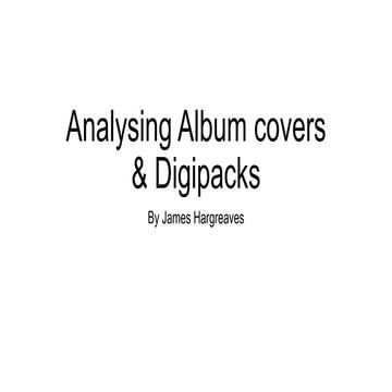 Analysing Digipacks | PPT
