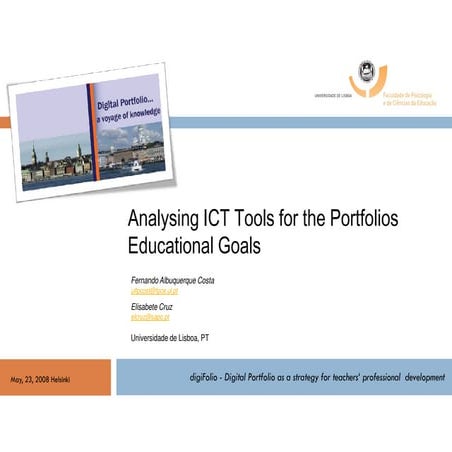 Analysing ICT Tools For The Portfolios Educational Goals | PDF