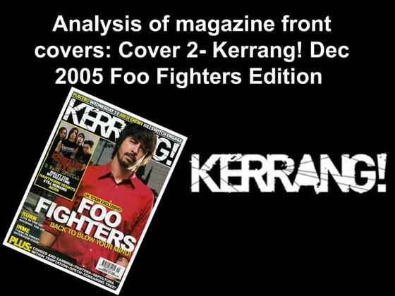 Front cover analysis kerrang! | DOCX
