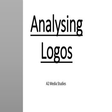 Analysing logos | PPTX