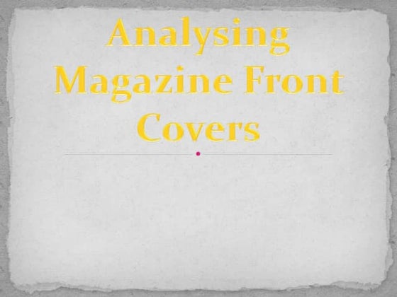 Front Cover Research | PPT