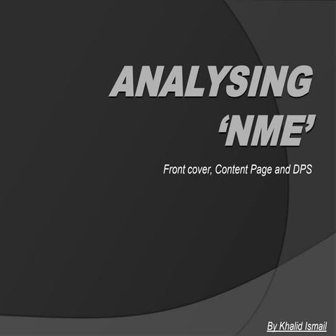 Analysing ‘nme’ | PPTX