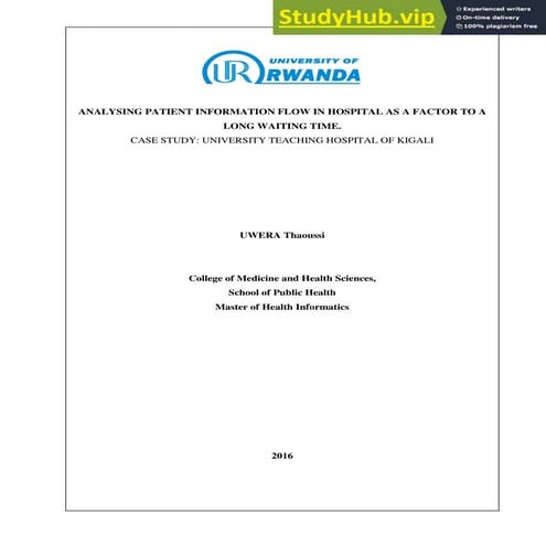Analysing Patient Information Flow In Hospital As A Factor To A Long ...