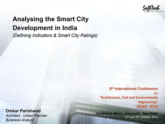 PPT on SMART city | PPTX