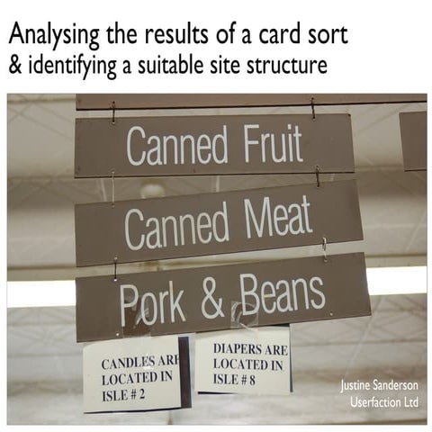 Analysing The Results Of A Card Sort | PPT