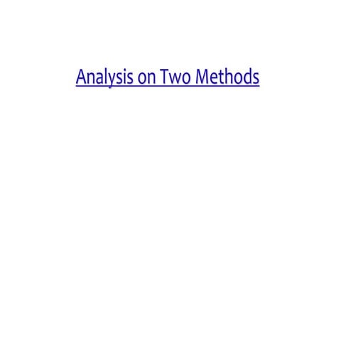 Analysis 2-methods | PPT